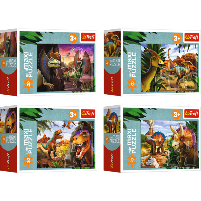 TREFL Mini Maxi pusle Dinosaurused 20 | XS Mänguasjad
